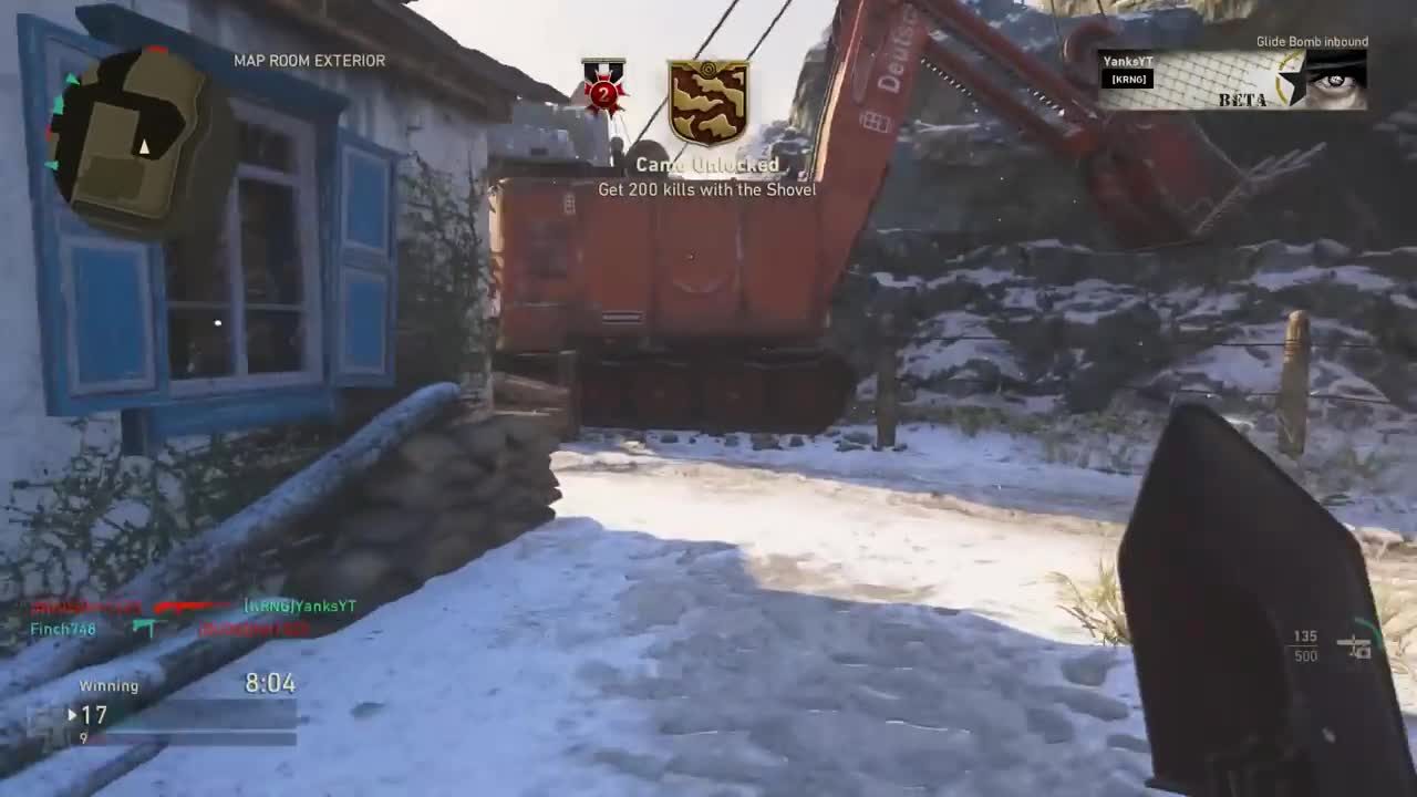 US Shovel Melee Mechanics (CALL OF DUTY: WW2)