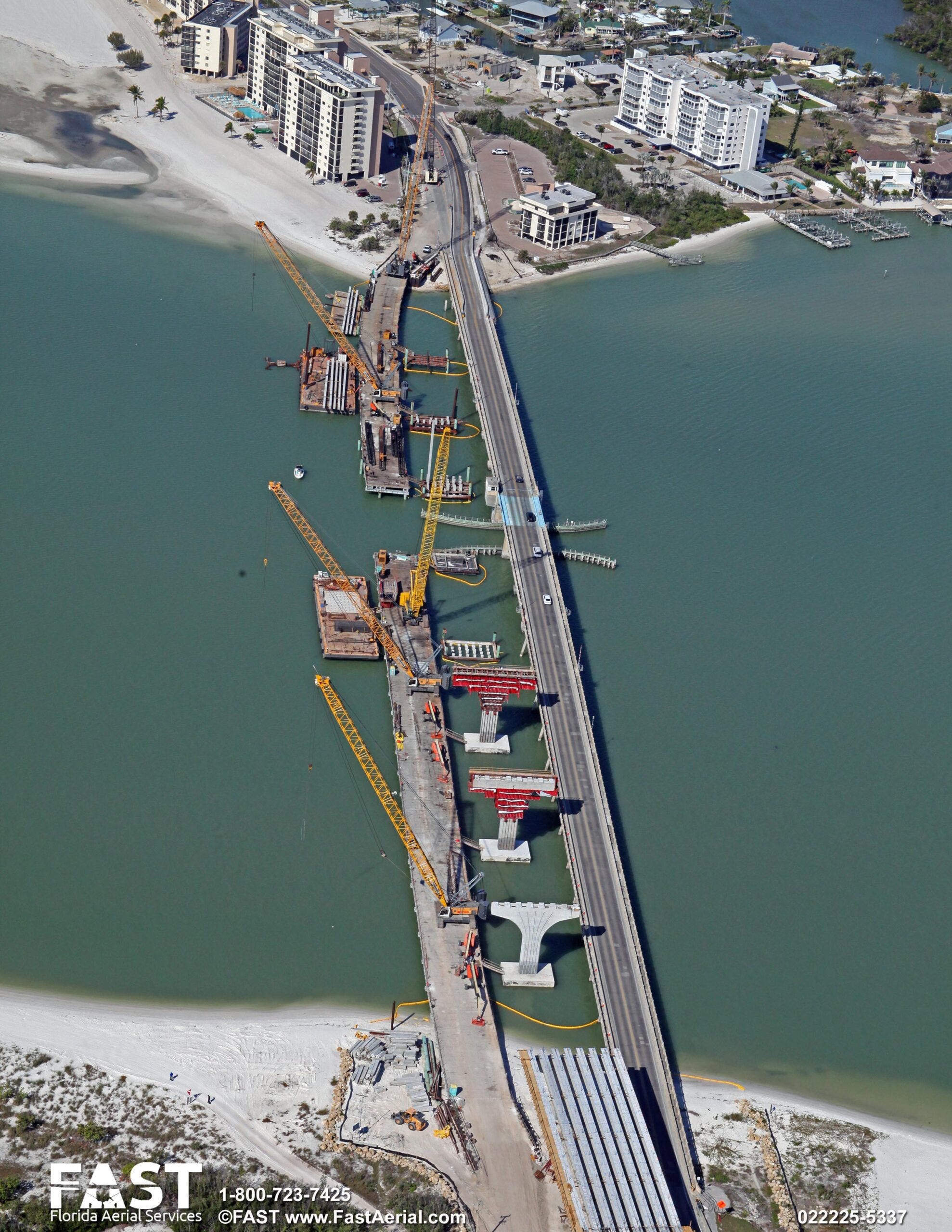 Intermittent lane closure for Lee County bridge under construction Jan. 12