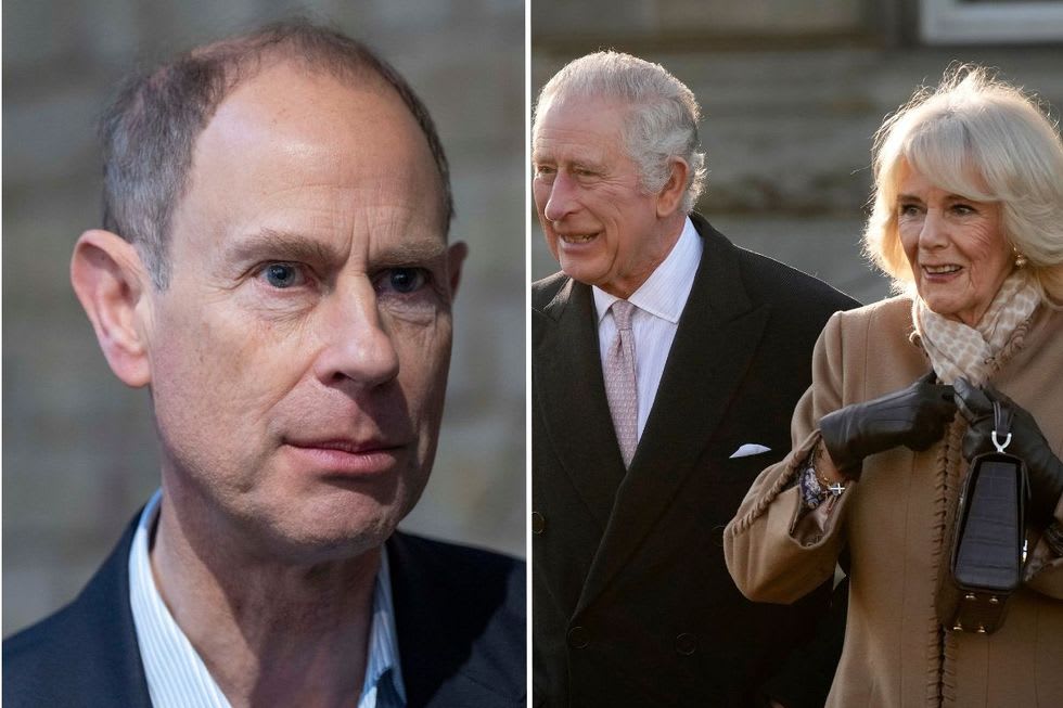 King Charles and Queen Camilla send message to Prince Edward as royal ...
