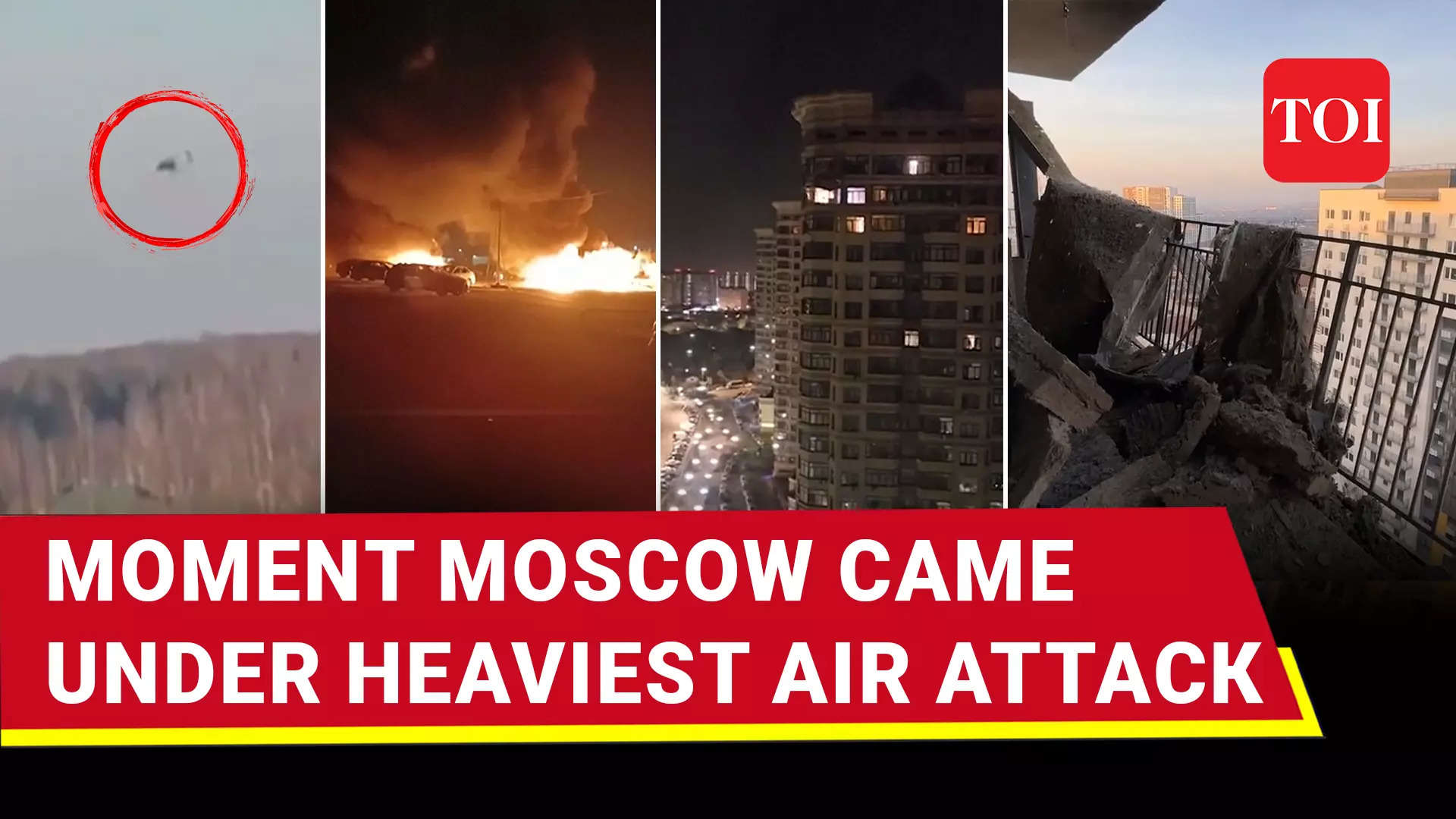 MOSCOW BOMBED; Putin's Base Under Fire, Buildings & Cars Explode ...