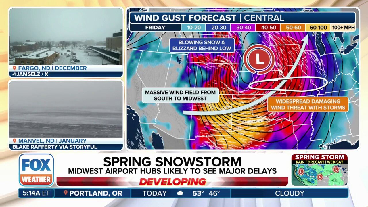 Major winter storm brewing in Plains packs dangerous threats of high winds, blizzards