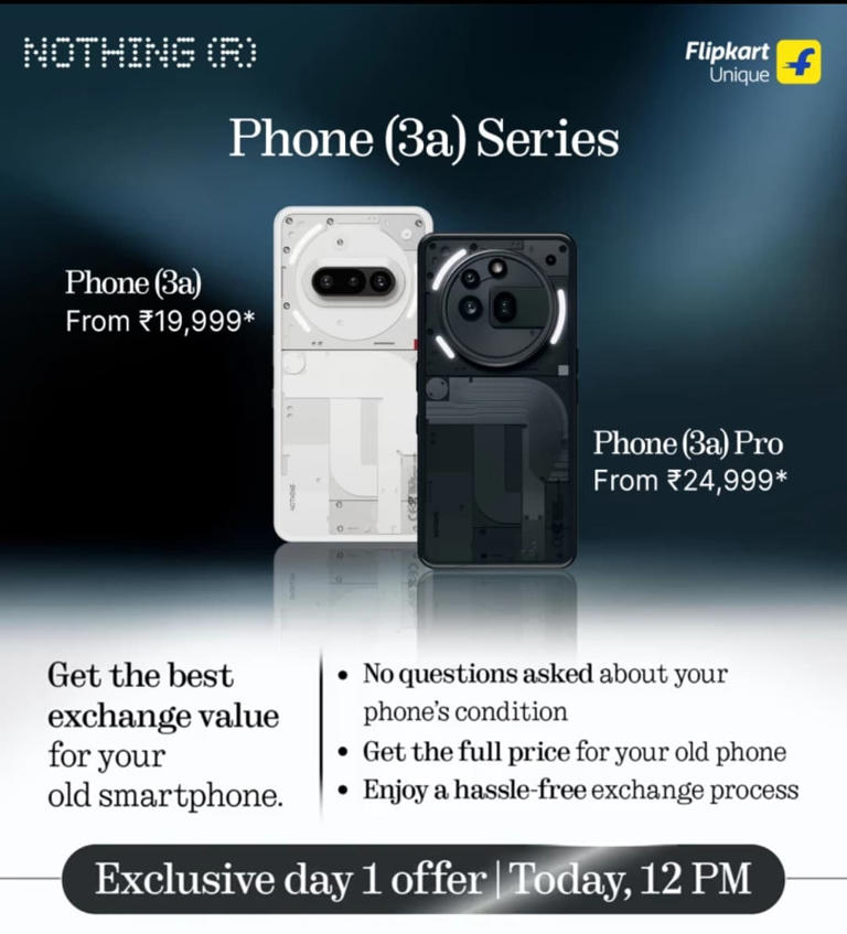 Nothing Phone 3a, 3a Pro to go on sale today: Price, deals, specs and more
