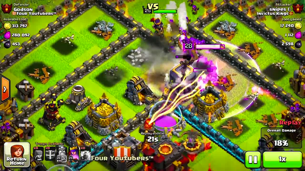 "LVL 13 CANNON Clash Of Clans" (TH 10 Version 2?)