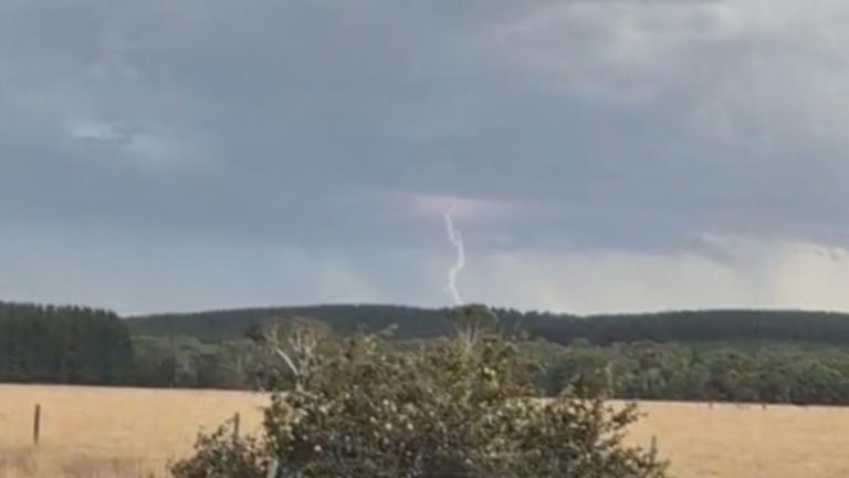 Woman struck by lightning as state smashed by electrical storm