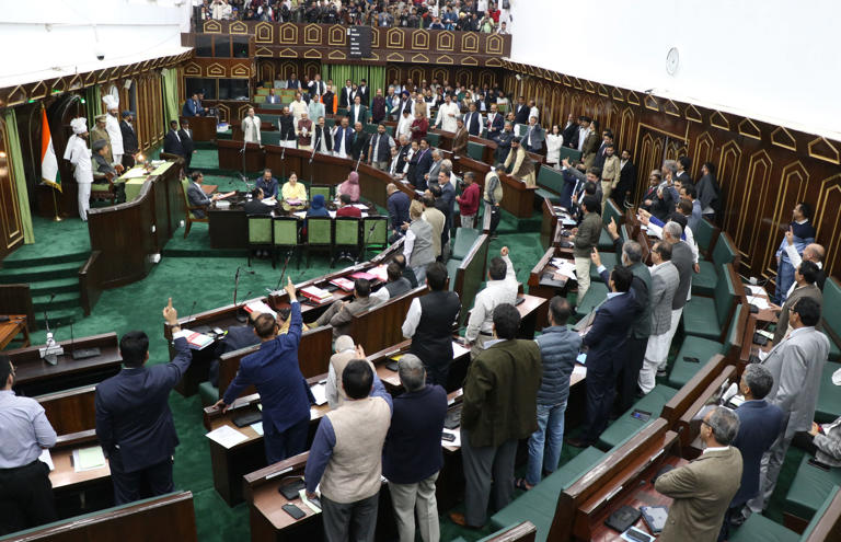 BJP MLAs walkout from J-K Assembly following ruckus over action against ...