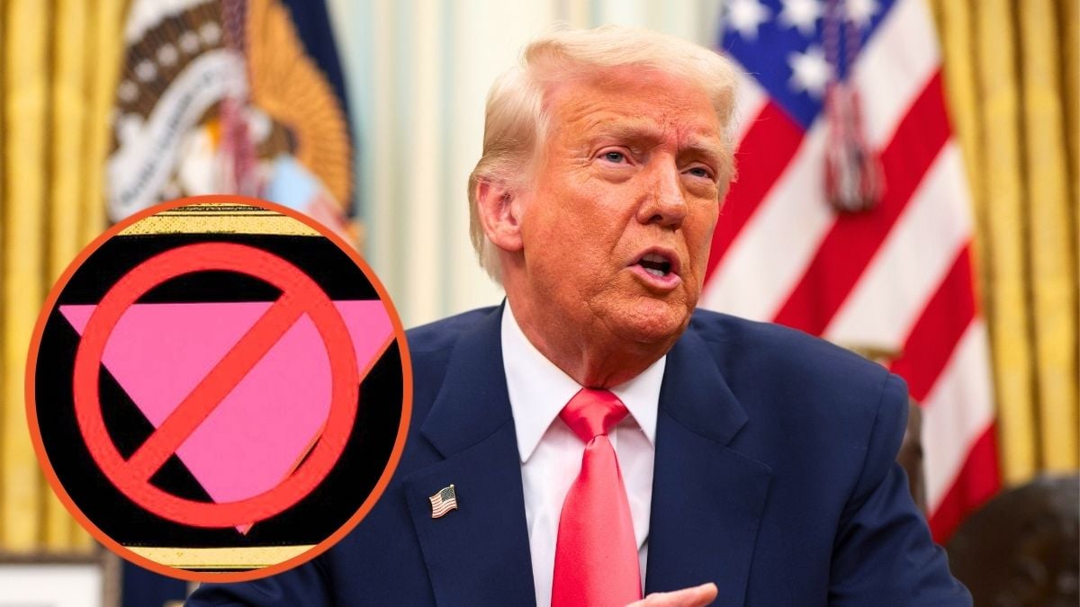 Donald Trump’s Nazi hate symbol pink triangle post, explained