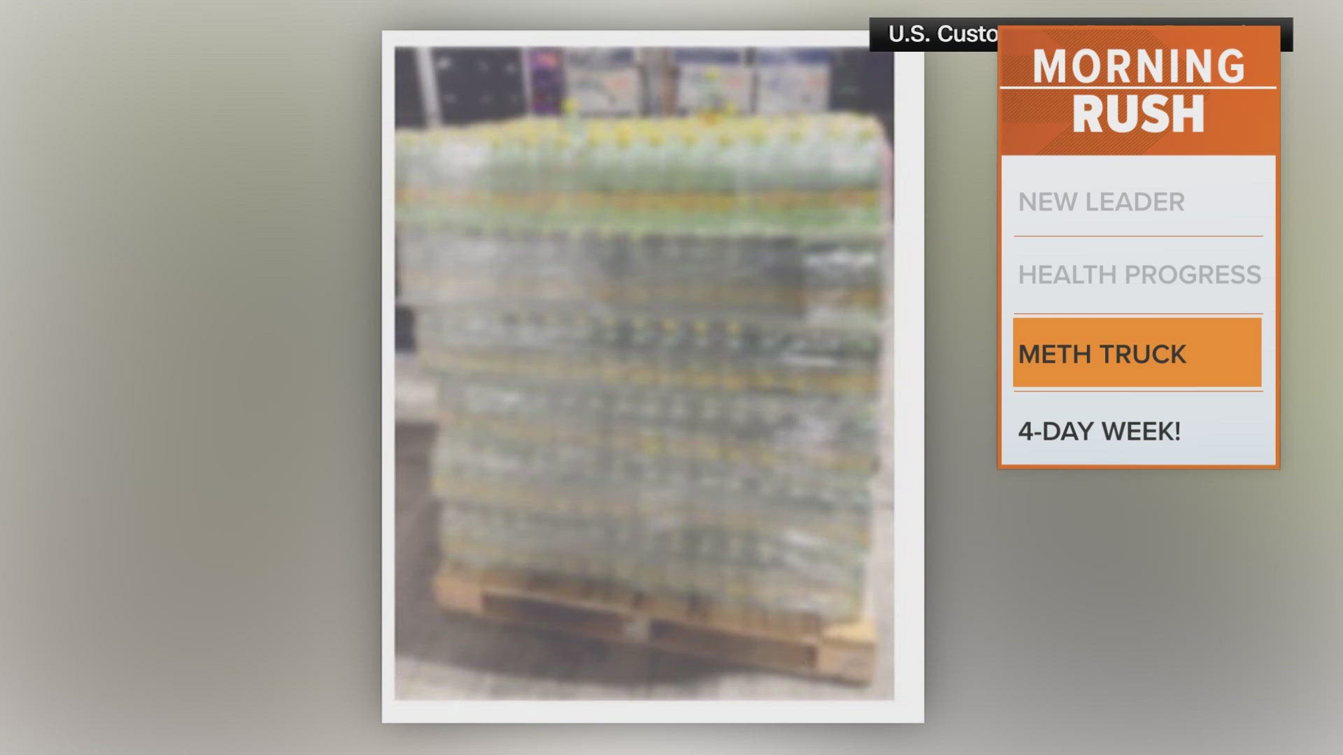 Agents seize liquid meth smuggled in water bottles