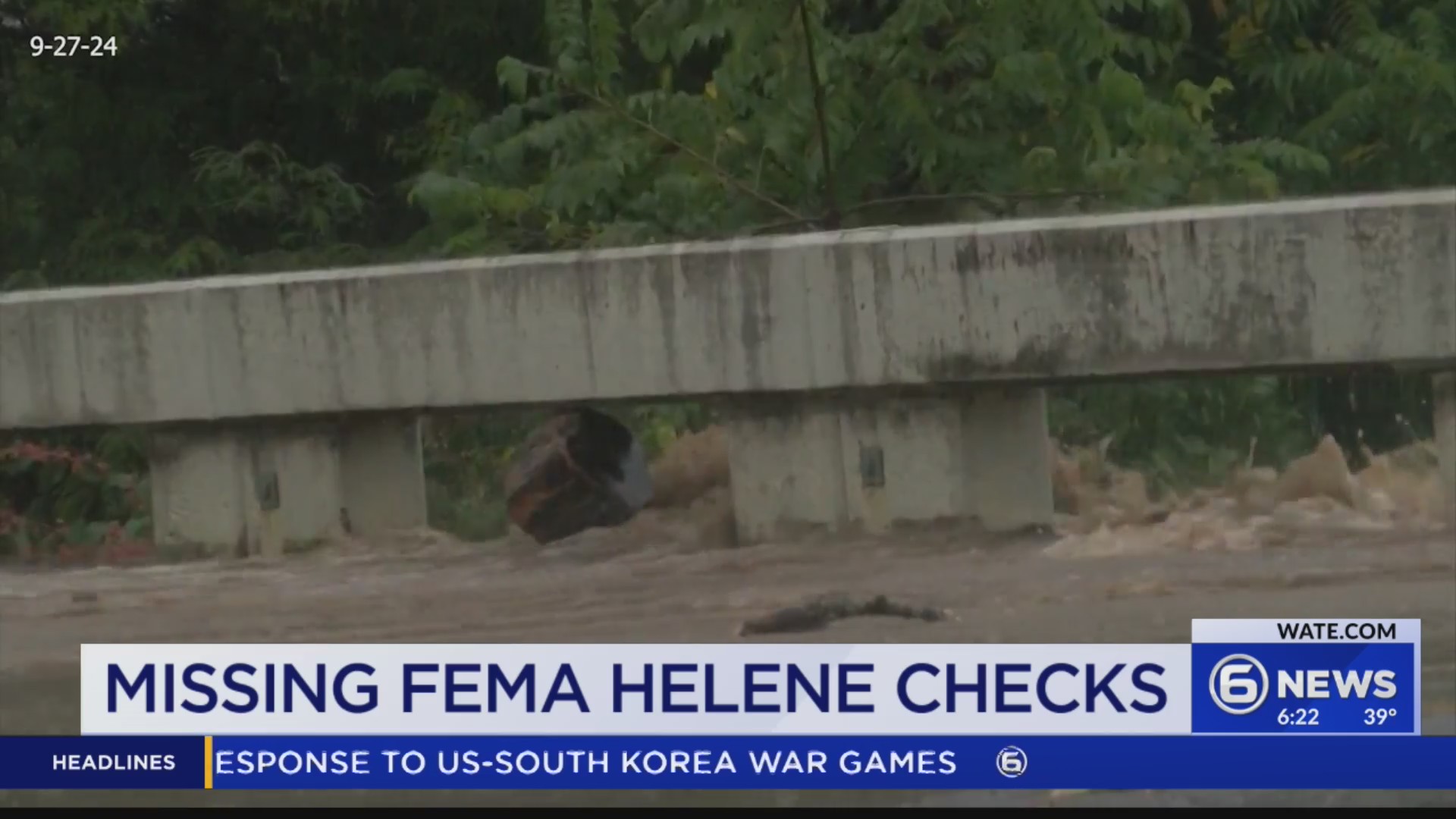 Reports of missing FEMA checks after Helene