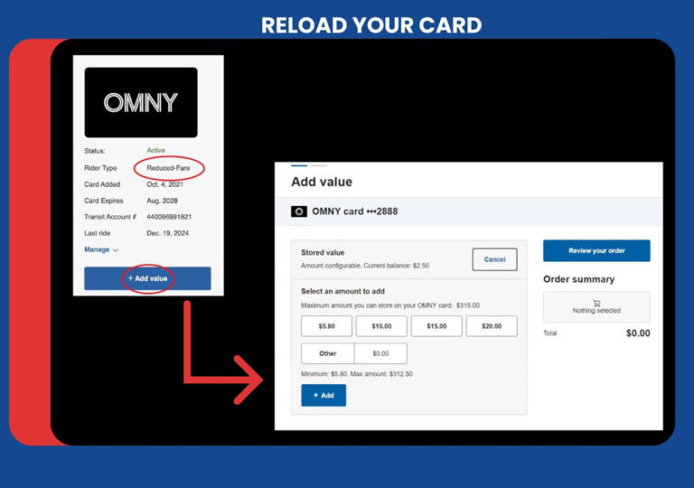 OMNY Card Account: Login, Reload and Save Fares on MTA Public Transit