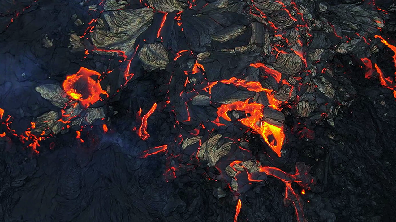 'Iceland Volcano Eruption Highlighted in Epic Drone Footage'