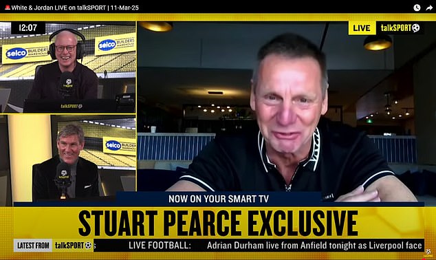 Stuart Pearce breaks his silence after England legend suffered a ...
