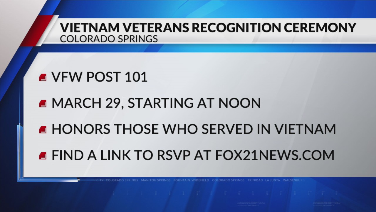 VFW Post 101 hosting Vietnam Vet Recognition Ceremony