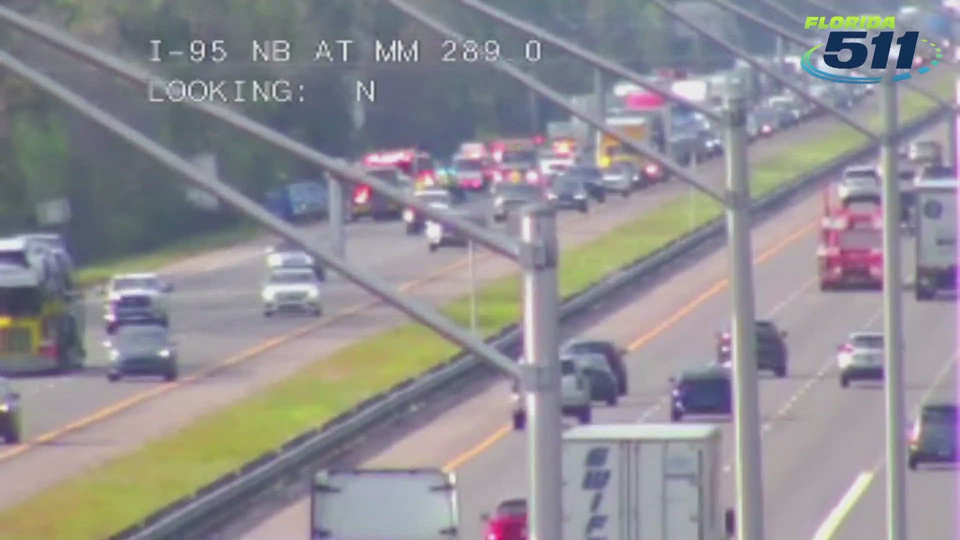 Semi-truck fire on I-95 in Flagler County leaves man dead, FHP says