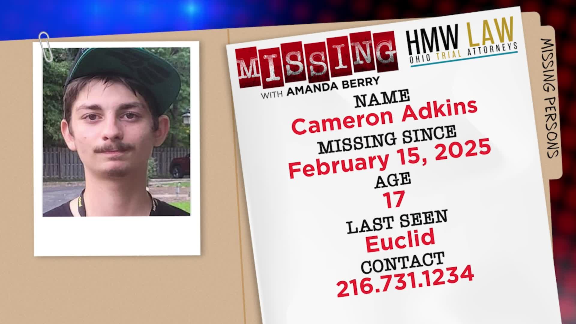 Missing: Cameron Adkins