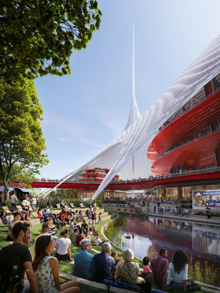 Man Utd finally reveal bizarre 'circus tent' design for new 100,000 ...