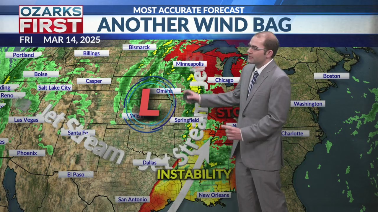 Another wind bag arrives Friday