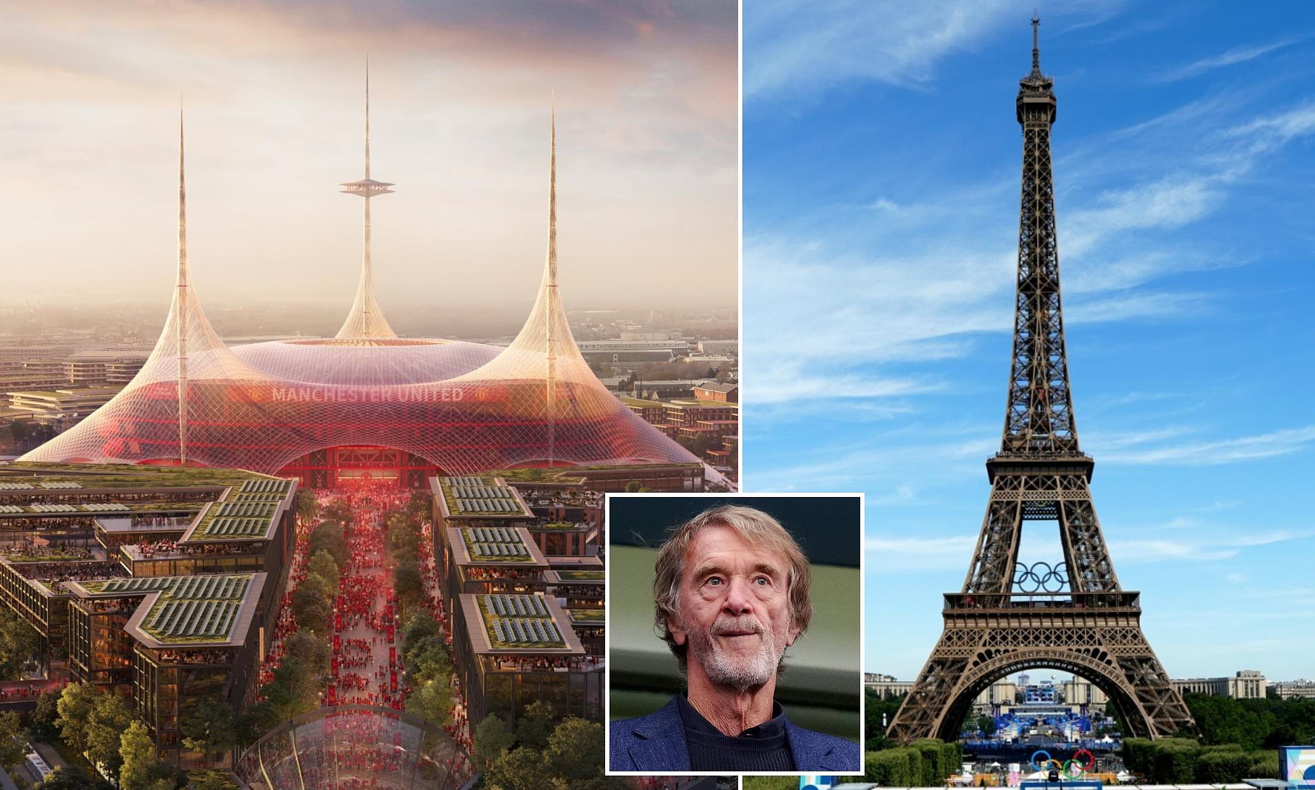 Sir Jim Ratcliffe compares Man United's new £2bn 100,000-seater stadium ...