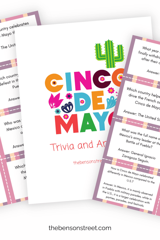 Free Cinco de Mayo Trivia Printable Cards for a Fun Game