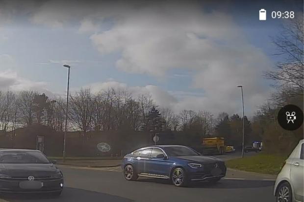 Motorcyclist escapes with minor injuries after rush hour crash