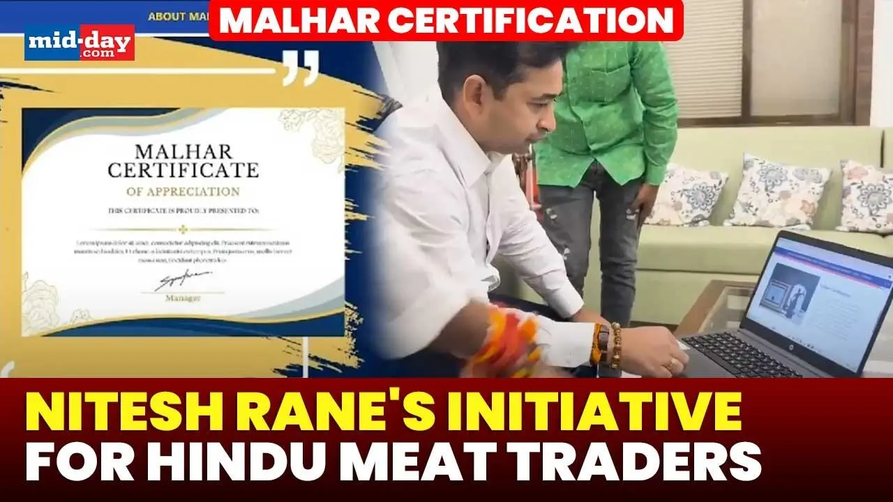 Minister Nitish Rane launches `Malhar Certification` for Hindu meat ...