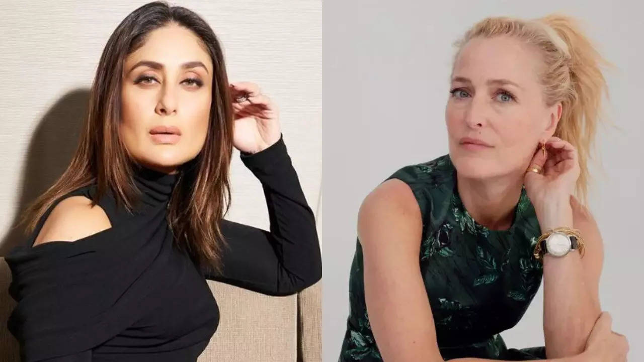 Kareena Kapoor Khan says she enjoys the lines on her face as talks to Gillian Anderson about ...