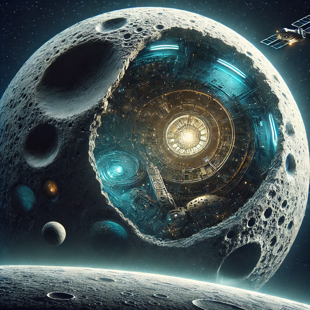 The Moon Revealed It's a Hollow Spaceship, so who built it and why