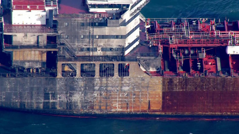 North Sea crash vessel unlikely to stay afloat but wasn't carrying ...