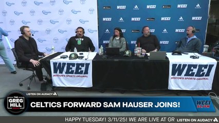 He had 9 3's against Jazz, (7 in 3Q), Sam Hauser joins #live