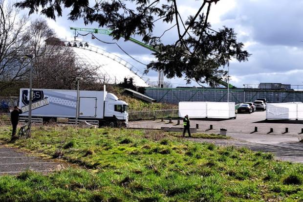 Film crews return to empty Oasis Centre - here's what we know