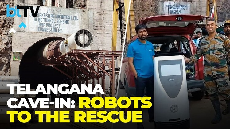 Telangana Tunnel Collapse | Robotic Teams Enter SLBC Tunnel To Locate ...