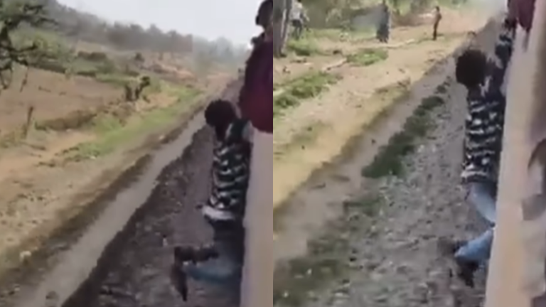 WATCH: Man Falls From Moving Train While Filming Instagram Reel