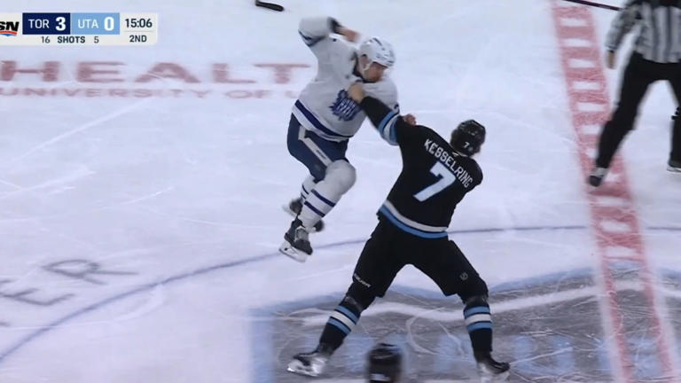 Simon Benoit threw a Superman punch in a hockey fight, then reset his ...