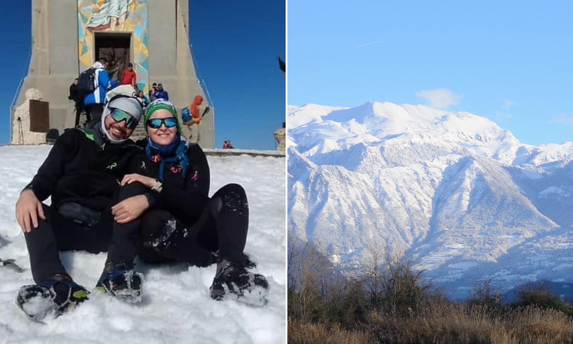 Hiker couple take last picture before girlfriend plunges to her death