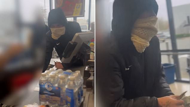 Masked robber with knife makes Lidl staff open till and steals cash