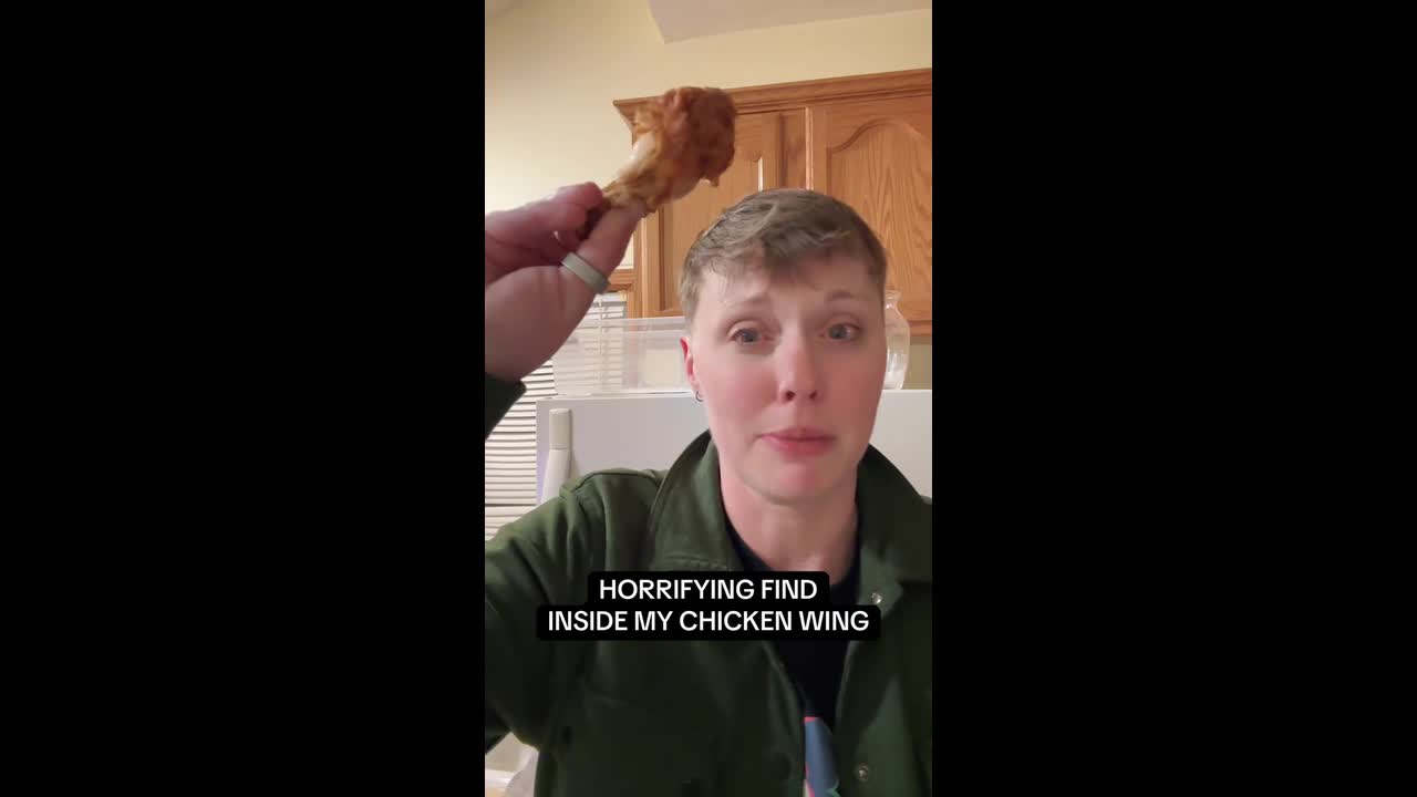 Nightmare bite: TikToker finds pus-filled abscess in chicken wing