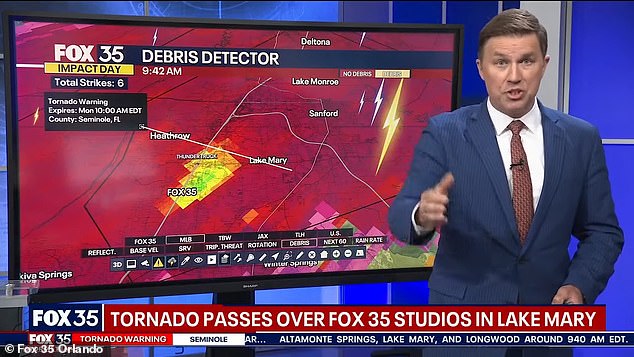 Tornado hits TV studio during live broadcast: 'Get under your desks!'