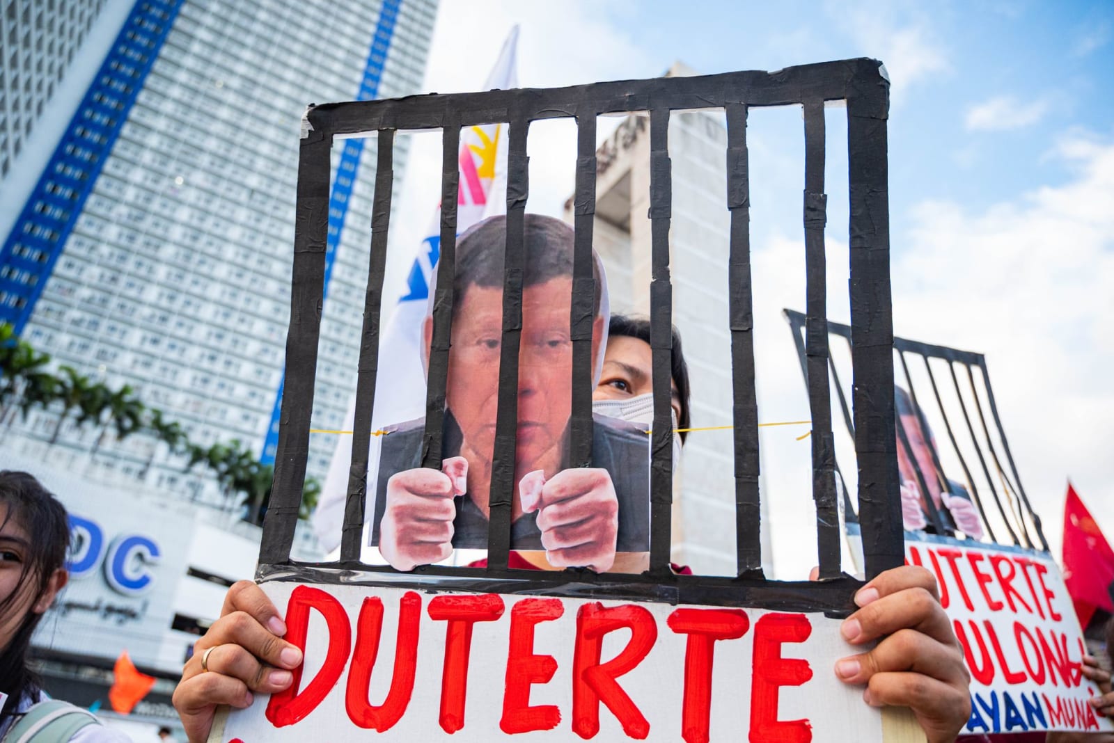 Ex-Philippines leader Duterte on flight to the Hague after arrest