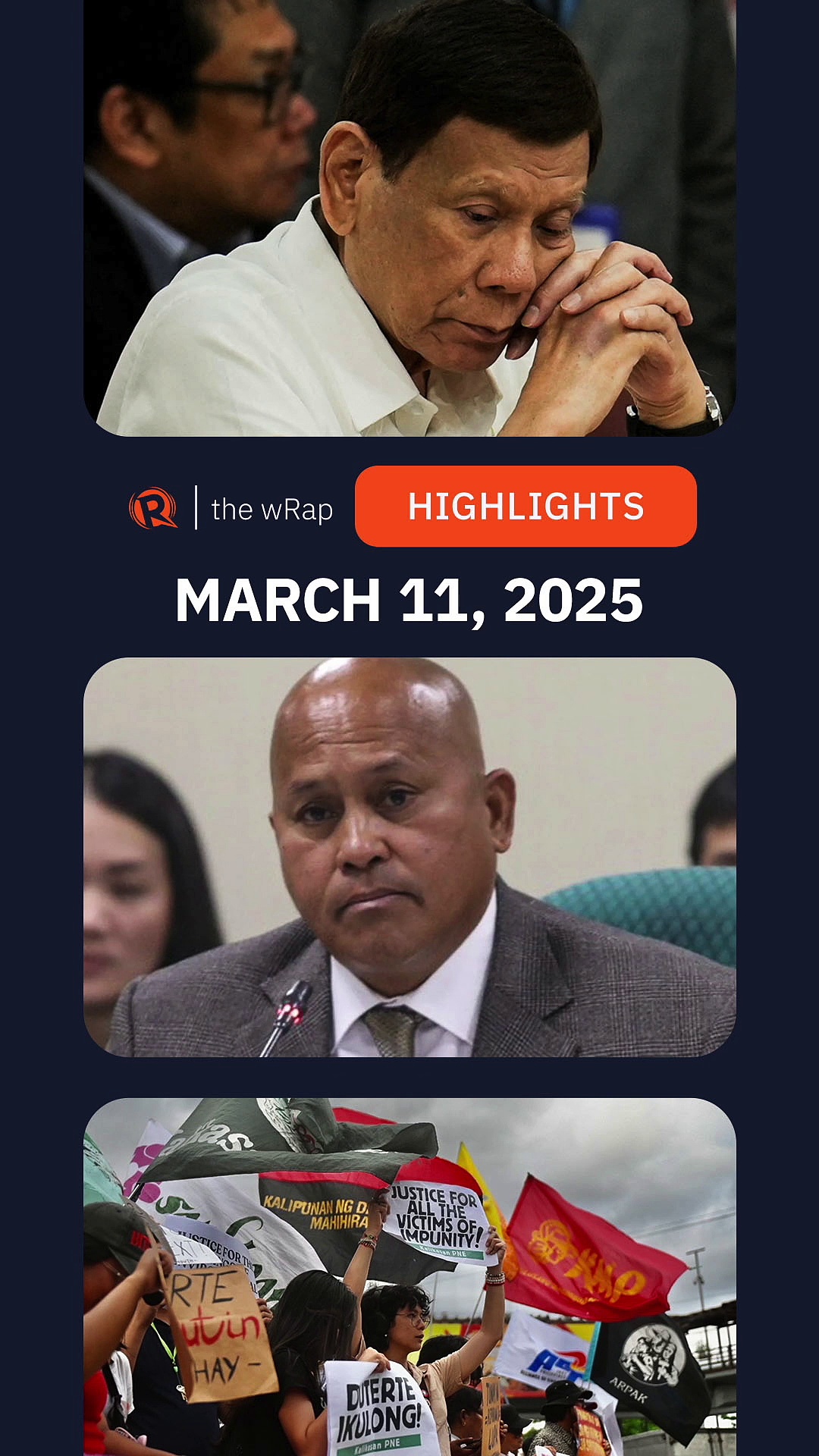 Today's headlines: Rodrigo Duterte, Bato dela Rosa, human rights ...