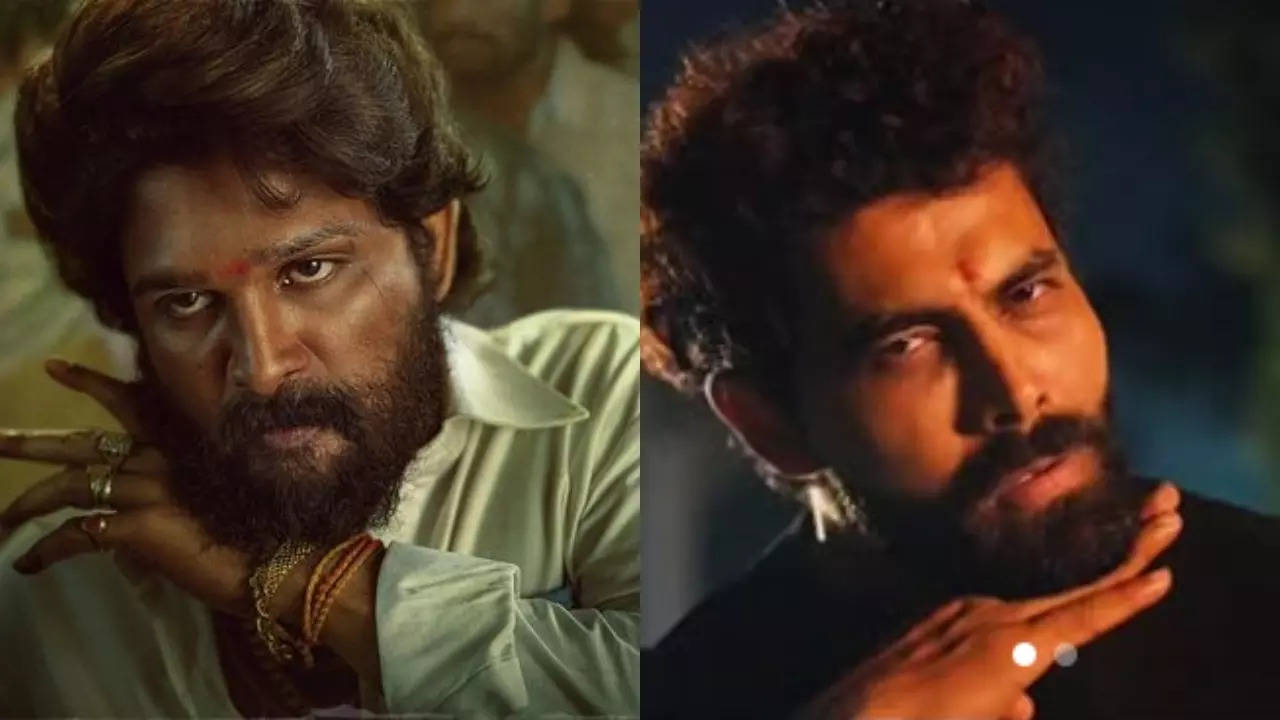 Ravindra Jadeja imitates Allu Arjun's 'Pushpa' swag as he announces his ...