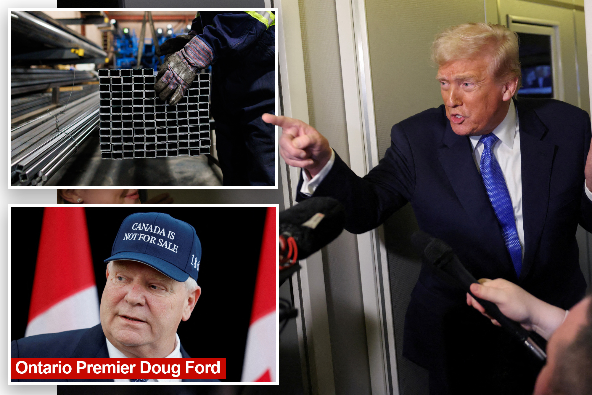 Trump hits back at Canada with additional 25% tariff on steel, aluminum ...