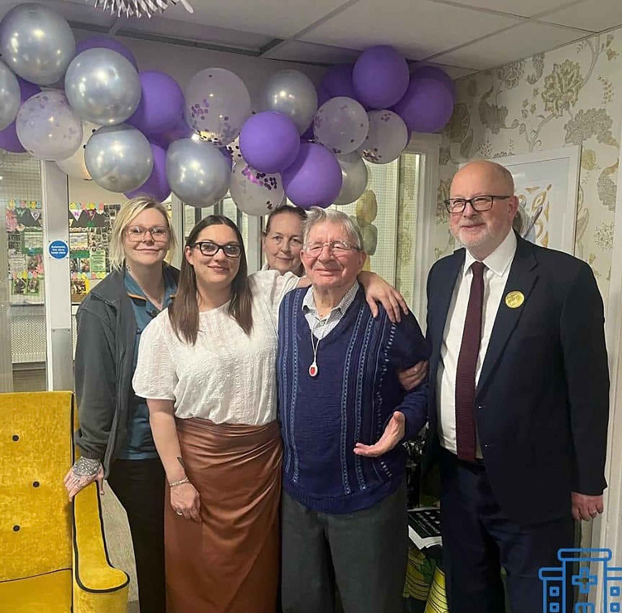 Residents at Mansfield care home enjoy visit from MP