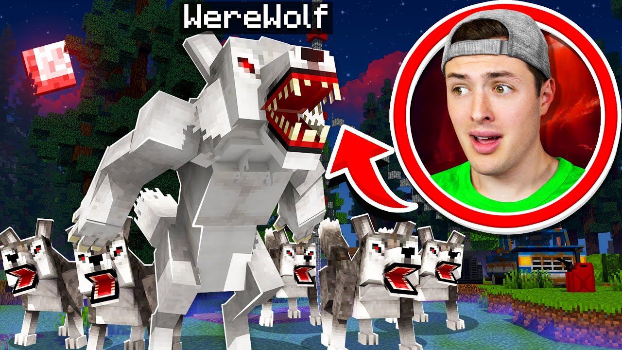 Living INSIDE a WEREWOLF in Minecraft!