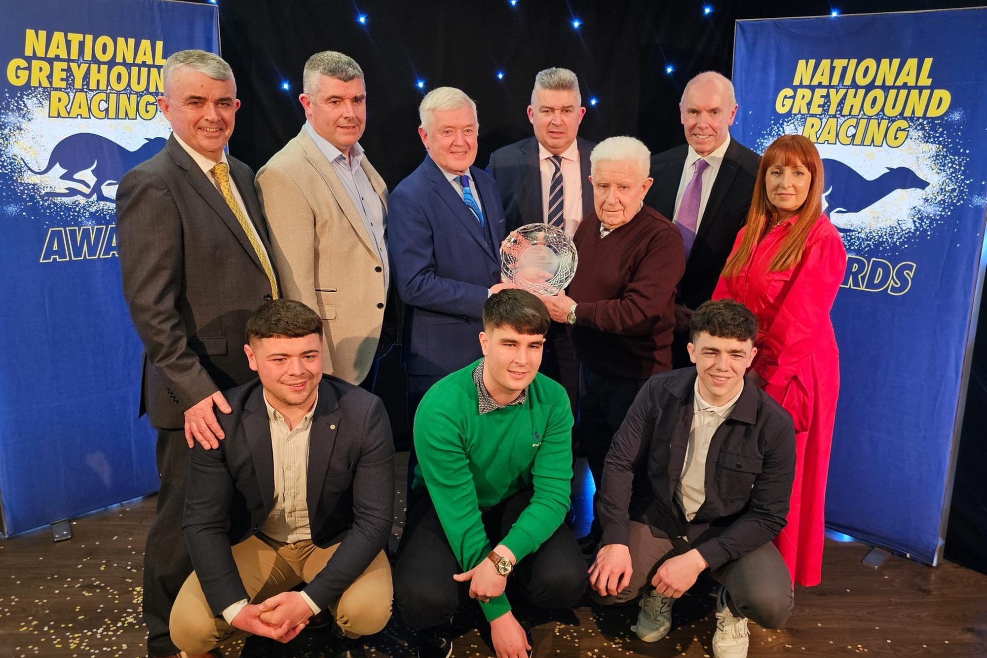 Brendan Matthews is inducted into the Greyhound Racing Ireland Hall of Fame