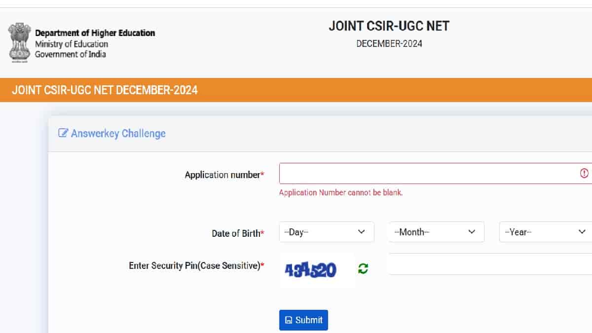 CSIR NET Answer Key 2025 OUT at csirnet.nta.ac.in: Check Response Sheet and Question Paper Login ...