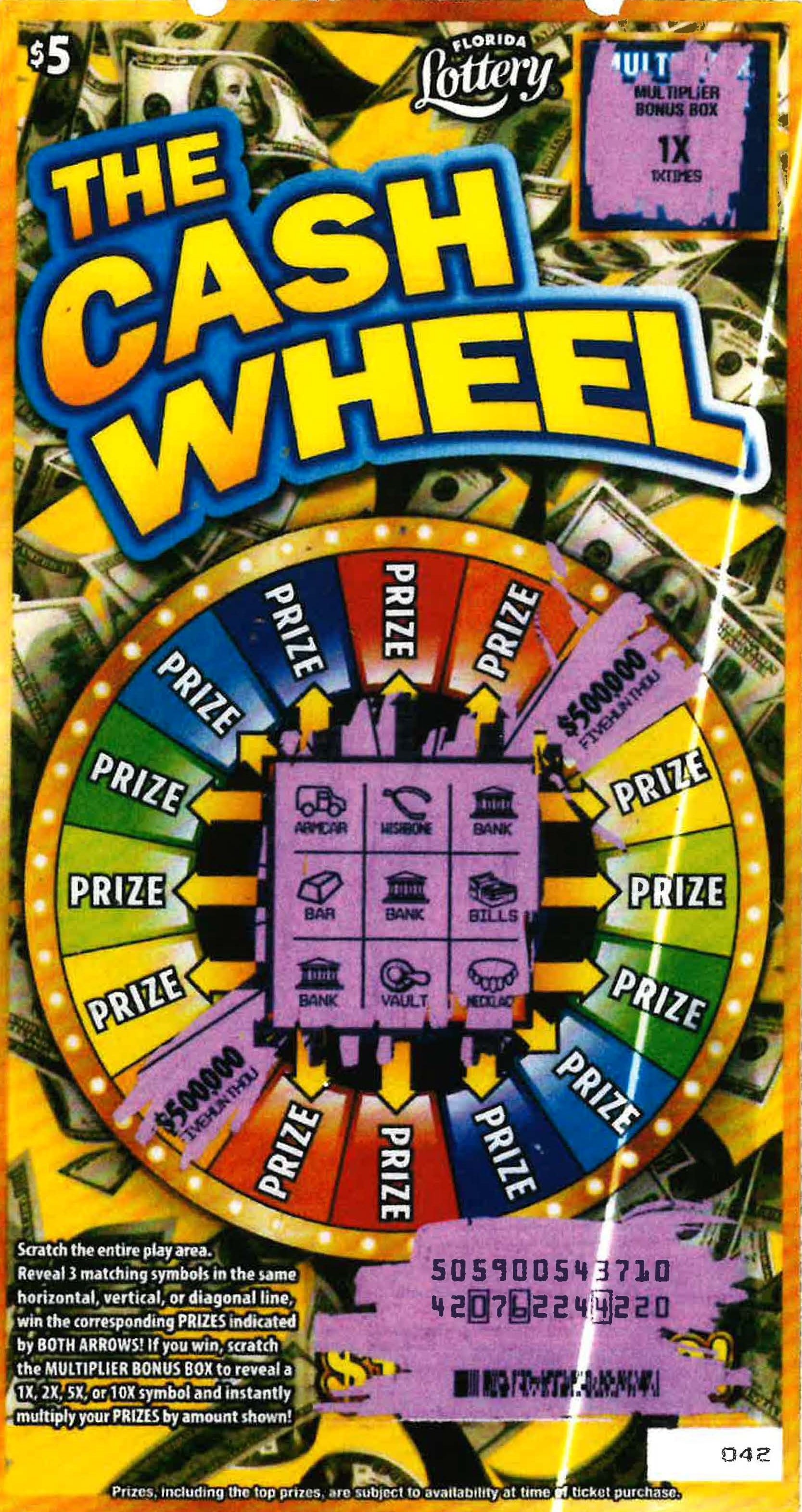 Winner from Holly Hill claims $1 million playing Cash Wheel scratch-off ...