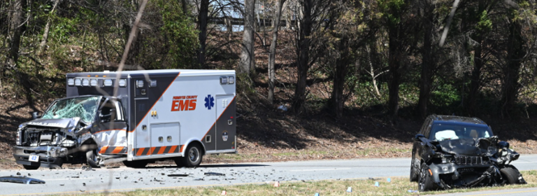 Ambulance involved in Winston-Salem crash, victim being transported dies