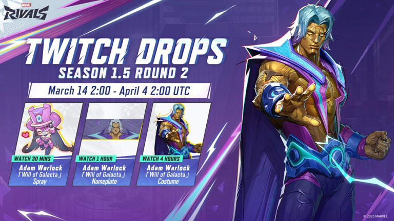 New Marvel Rivals Twitch drops are on the way