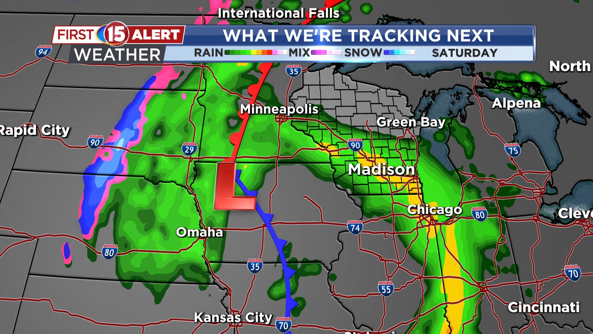 Southern Wisconsin storm on the way