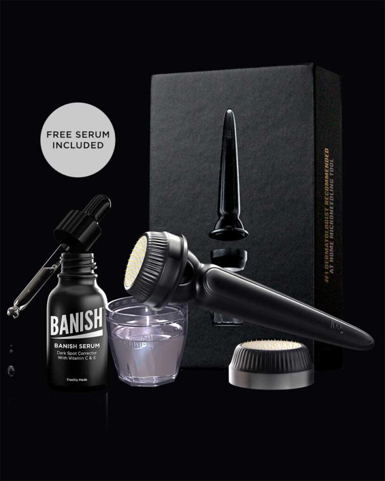 Microneedling the body for tight toned skin