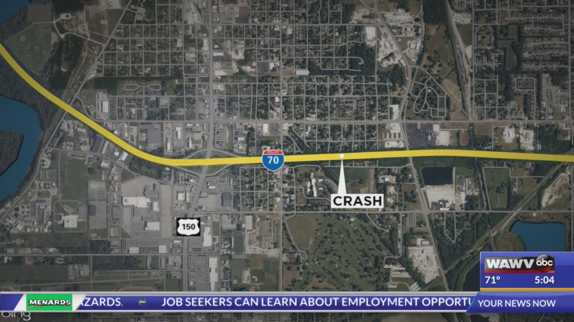 Collison with INDOT truck sends 2 to the hospital